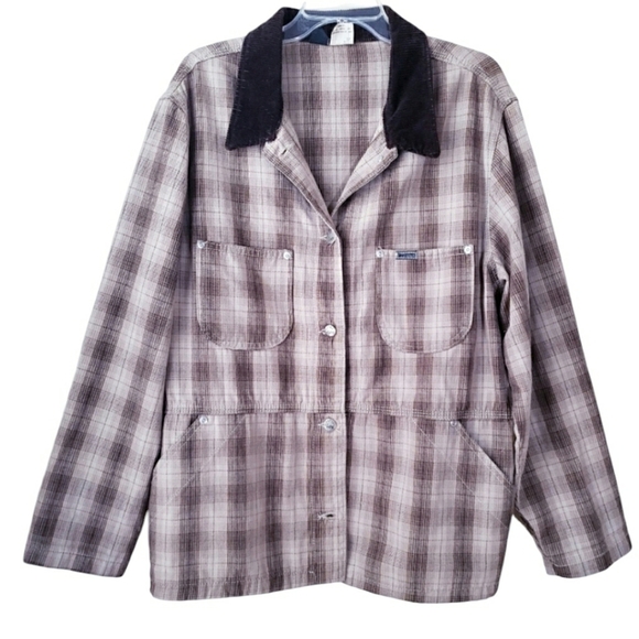 Lee | Jackets & Coats | Vintage Lee Riveted Brown Plaid Barn Jacket | Poshmark